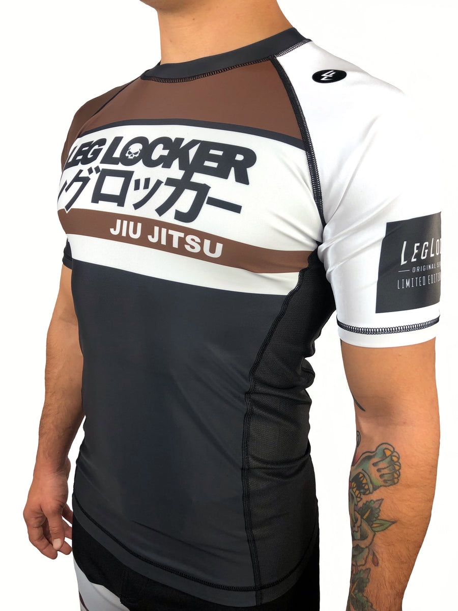 LegLocker V2. Brown Short Sleeve Rashguard – LegLocker Jiu-Jitsu Apparel