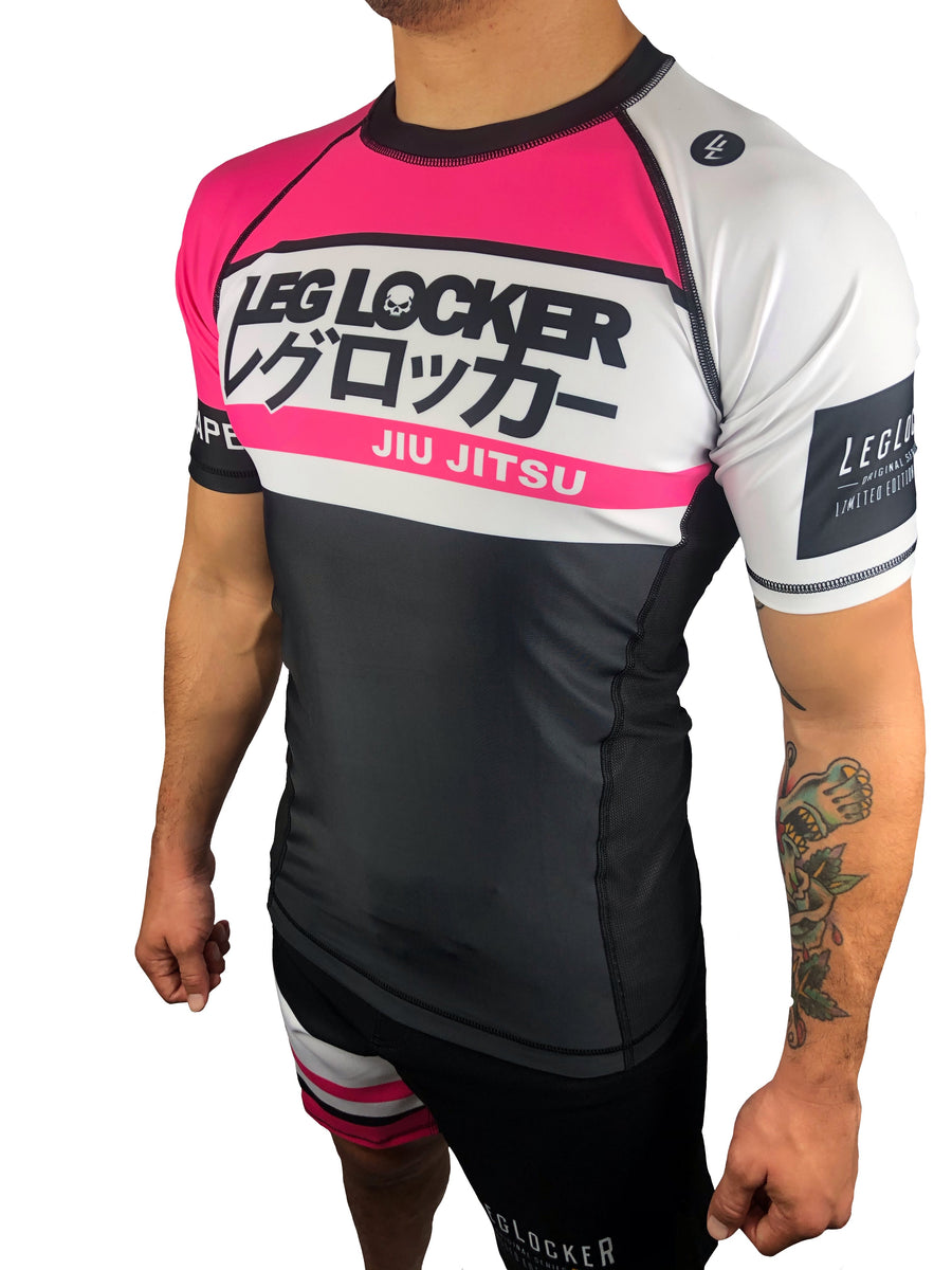 LegLocker V2. Pink Short Sleeve Rashguard – LegLocker Jiu-Jitsu Apparel