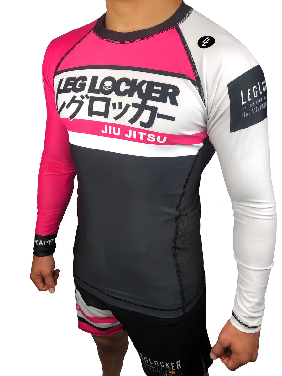 LegLocker V2. Pink Long Sleeve Rashguard – LegLocker Jiu-Jitsu Apparel