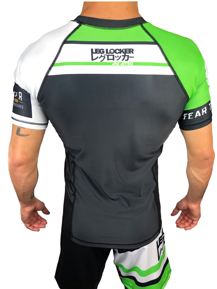 LegLocker V2. Green Short Sleeve Rashguard – LegLocker Jiu-Jitsu Apparel