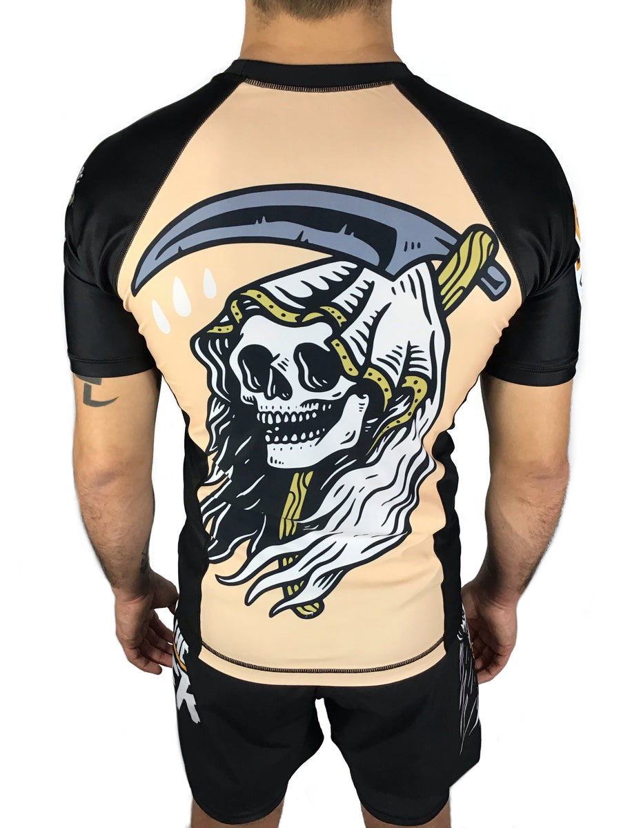 F.T.R. Half Sleeve - Cream – LegLocker Jiu-Jitsu Apparel